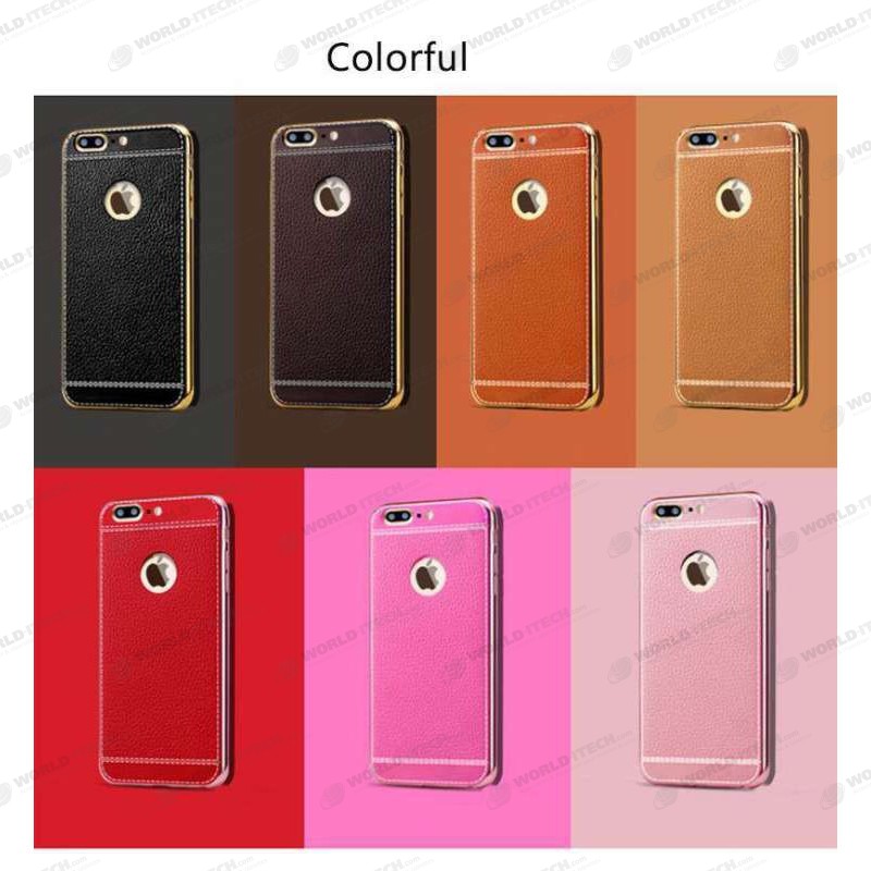Coque Fine Silicone Souple Style Cuir Pour iPhone 6 Plus / 6S Plus